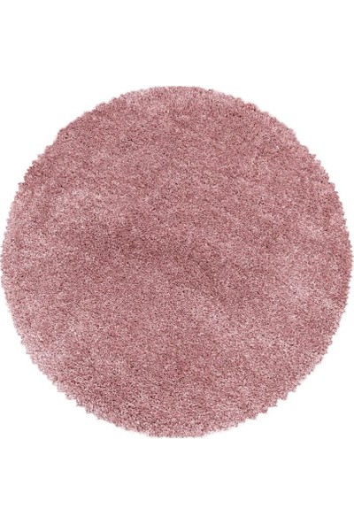Ayyıldız Yuvarlak Süpersoft Yumuşak Shaggy Halı 3 cm Hav Yüksekliği Düz Rose