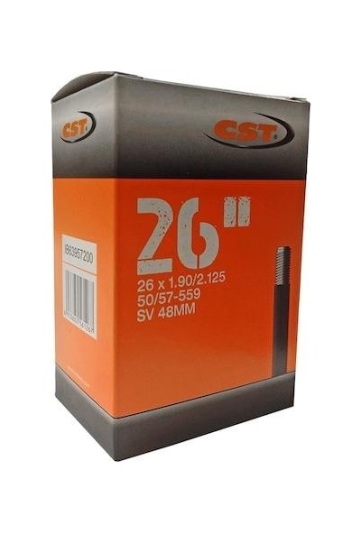 CST 26x1.90/2.125 AV 48mm Motor Sibop İç Lastik CST 26x1.90/2.125 AV 48mm Motor Sibop İç Lastik