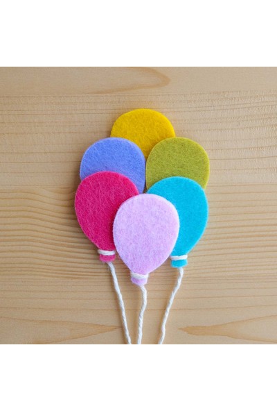 Toptan Keçe Keçeden 9 cm Ipli Altılı Balon Süsü 3 Adet, Keçeden Balon Figürü Toptan Keçe Keçeden 9 cm Ipli Altılı Balon Süsü 3 Adet, Keçeden Balon Figürü