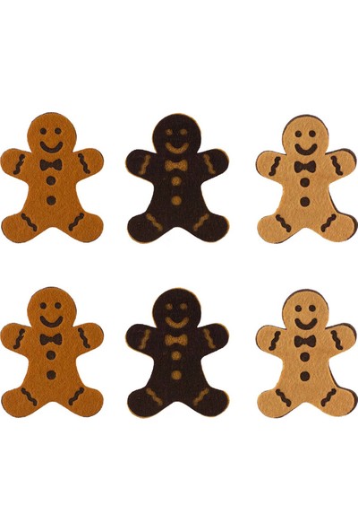 Toptan Keçe Keçeden 7 cm Kurabiye Adam Süsü 5 Adet Toptan Keçe Keçeden 7 cm Kurabiye Adam Süsü 5 Adet