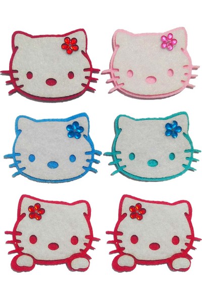 Toptan Keçe Keçe 5,5 cm Hello Kitty Figürü 10 Adet, Keçe Hello Kity Süsü Toptan Keçe Keçe 5,5 cm Hello Kitty Figürü 10 Adet, Keçe Hello Kity Süsü