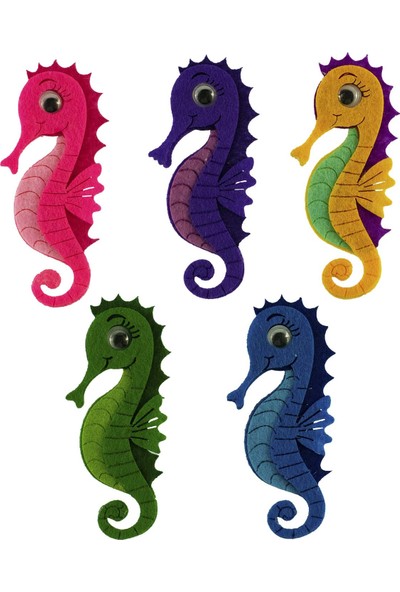 Toptan Keçe Keçeden 8 cm Deniz Atı Süsü 5 Adet, Keçeden Deniz Atı Figürü Toptan Keçe Keçeden 8 cm Deniz Atı Süsü 5 Adet, Keçeden Deniz Atı Figürü