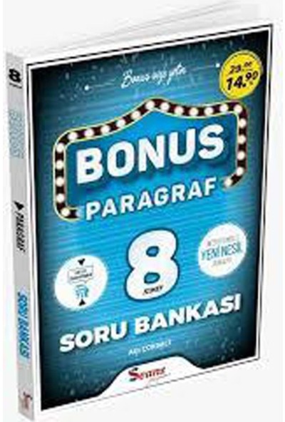 Seans 8. Sınıf Bonus Paragraf Soru Bankası Seans 8. Sınıf Bonus Paragraf Soru Bankası