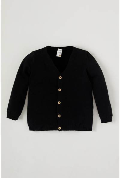 DeFacto Unisex Düğme Detaylı Pamuklu Triko Hırka T3891A221SP DeFacto Unisex Düğme Detaylı Pamuklu Triko Hırka T3891A221SP