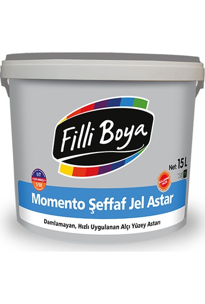 Filli Boya Momento Şeffaf Jel Astar Astarı 15 lt Filli Boya Momento Şeffaf Jel Astar Astarı 15 lt