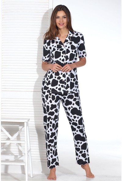 Zey 30288 Kadın Düğmeli Pijama Takım