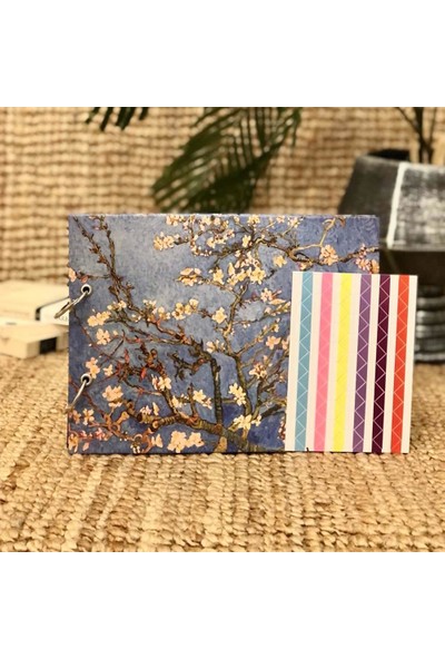 Patladı Gitti Badem Çiçekleri Tasarımlı Fotoğraf Albümü Anı Defteri; Beyaz Kalem ve Yapıştırıcı Hediyeli Patladı Gitti Badem Çiçekleri Tasarımlı Fotoğraf Albümü Anı Defteri; Beyaz Kalem ve Yapıştırıcı Hediyeli