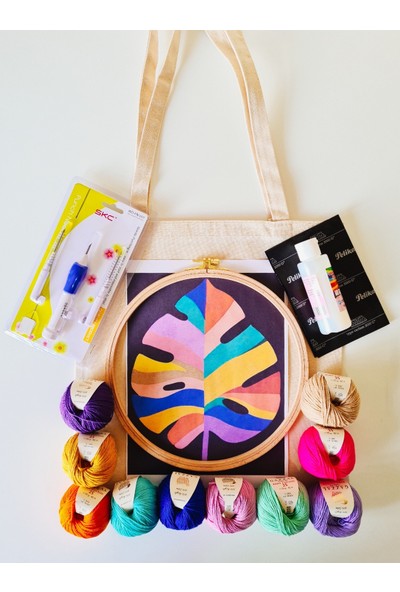 Kecelemecele Punch Nakışı Kanvas Çanta Başlangıç Hobi Seti Kecelemecele Punch Nakışı Kanvas Çanta Başlangıç Hobi Seti