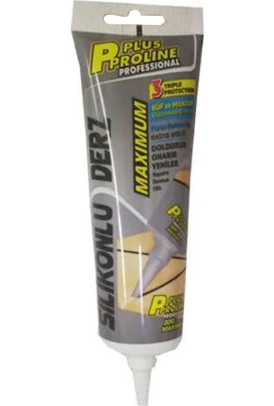 Plus Proline Silikonlu Derz Dolgu Gaga Uçlu Beyaz 350 G Plus Proline Silikonlu Derz Dolgu Gaga Uçlu Beyaz 350 G