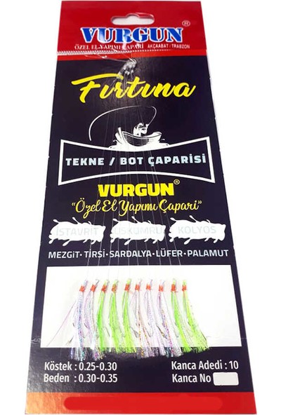 Vurgun Tekne Bot Çaparisi - Beyaz/a.yeşil Vurgun Tekne Bot Çaparisi - Beyaz/a.yeşil