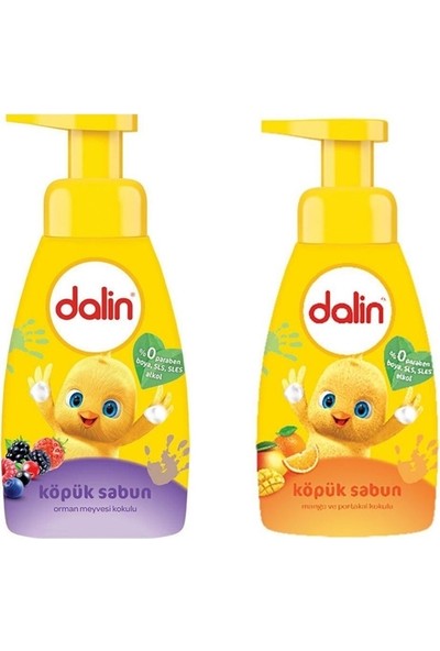 Dalin Köpük Sabun Mango 200ML + Orman Meyveli 200 ml Dalin Köpük Sabun Mango 200ML + Orman Meyveli 200 ml