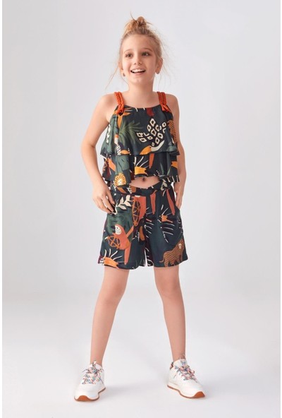 Nk Kids Meneviş Papağan Kız Çocuk Şortlu Takım