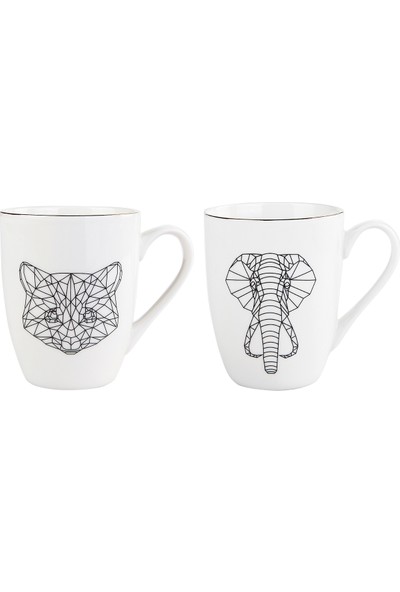 Karaca Draft Cat 2'li Mug Karaca Draft Cat 2'li Mug