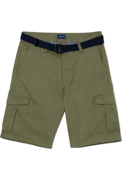 Gant Erkek Yeşil Relaxed Fit Tech Prep Kemerli Şort Gant Erkek Yeşil Relaxed Fit Tech Prep Kemerli Şort