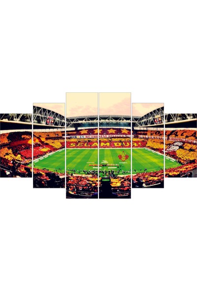 Nirvana Galatasaray Stadyum Temalı 6 Parçalı Tablo