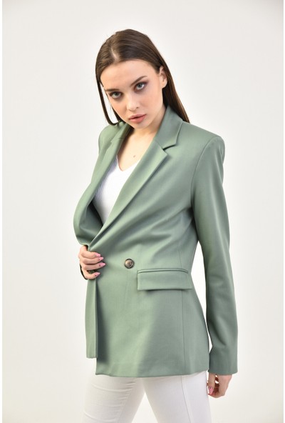 Parkkaron Kadın Düğme Detaylı Blazer Ceket