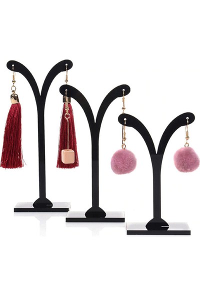 Üçlü Düz Küpe Tutucu Küpe Organizeri Küpe Askılığı