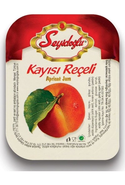 Seyidoğlu Piknik Kayısı Reçeli 20 gr * 100'LÜ Seyidoğlu Piknik Kayısı Reçeli 20 gr * 100'LÜ