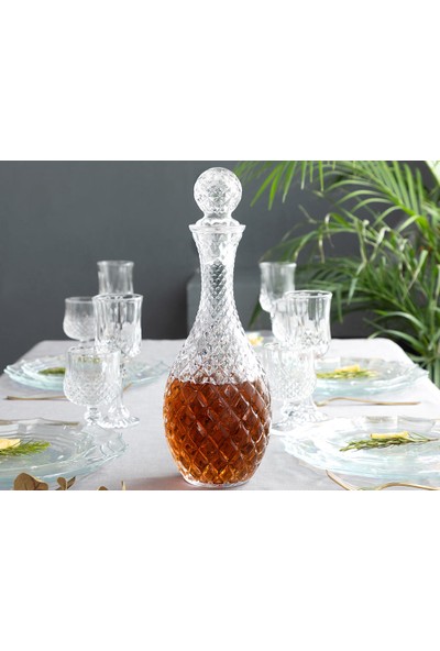 English Home Glossy Cam Karaf 1300 Ml. Şeffaf