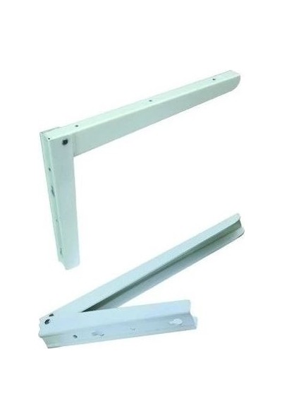 Adilon Katlanır L Masa Konsolu Beyaz 2 Adet ( 1 Takım ) 40 cm Raf Demiri Adilon Katlanır L Masa Konsolu Beyaz 2 Adet ( 1 Takım ) 40 cm Raf Demiri