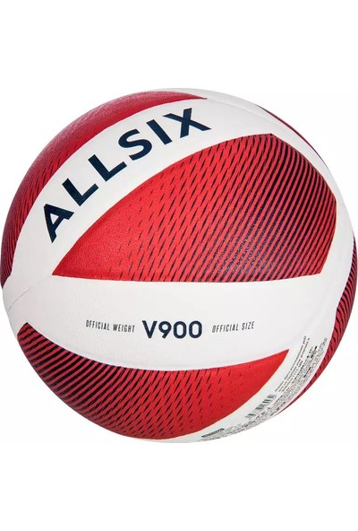 Allsix Beyaz Kırmızı Voleybol Topu V900 Allsix Beyaz Kırmızı Voleybol Topu V900