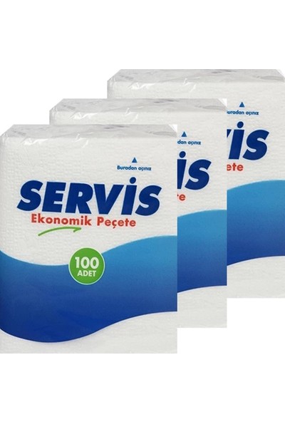Servis Peçete 100 Yaprak x 3