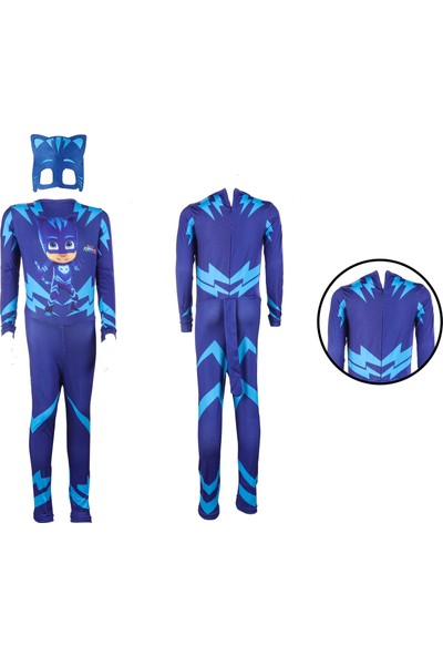 Mybebish Kostüm Fermuarlı Pijamaskeliler Resimli Kostümü Pj Masks Kostümü-Kedi Çocuk -Catboy Fermuarlı Resimli Mybebish Kostüm Fermuarlı Pijamaskeliler Resimli Kostümü Pj Masks Kostümü-Kedi Çocuk -Catboy Fermuarlı Resimli