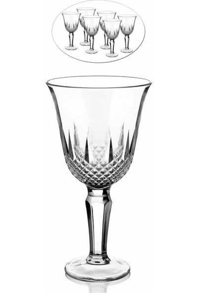 Queen's Kitchen 6 Adet Ayaklı Kristal Bardak Takımı