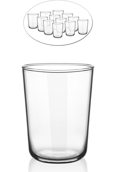 Queen's Kitchen 12 Adet Borasilikat Ateşe Dayanıklı 250CC Bardak Takımı