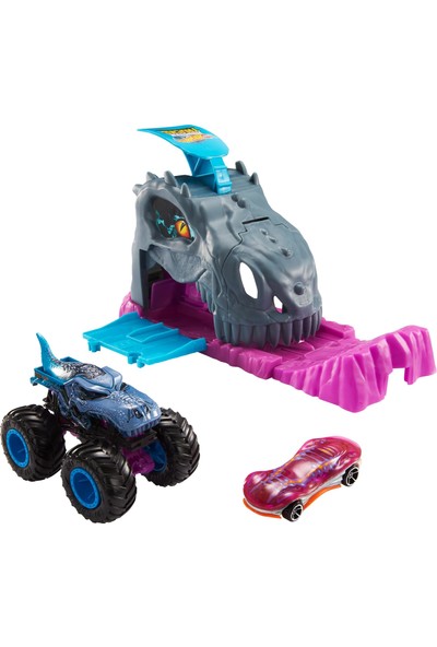 Hot Wheels Monster Trucks Fırlatıcılı Oyun Seti Team Mega Wrex GVK00 Hot Wheels Monster Trucks Fırlatıcılı Oyun Seti Team Mega Wrex GVK00