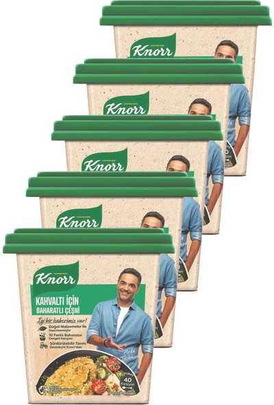 Knorr Kahvaltı Için Baharatlı Çeşni 75 Gr. Beşli Set