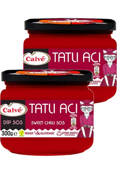 Calve Tatlı Acı Sweet Chilli Dip Sos 300 Gr. Ikili Set Calve Tatlı Acı Sweet Chilli Dip Sos 300 Gr. Ikili Set