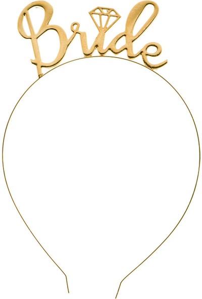 Niyet Taç - Bride - Metal - Gold - Bride To Be Kol Bantı - Parti Niyet Taç - Bride - Metal - Gold - Bride To Be Kol Bantı - Parti