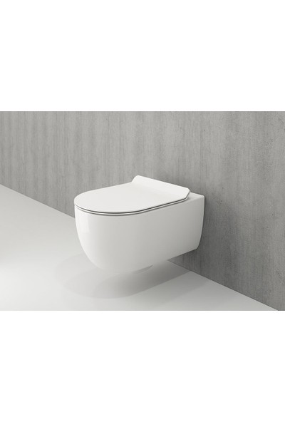 Bocchi V-Tondo Rimless Asma Klozet - Parlak Beyaz 1416-001-0128 Bocchi V-Tondo Rimless Asma Klozet - Parlak Beyaz 1416-001-0128