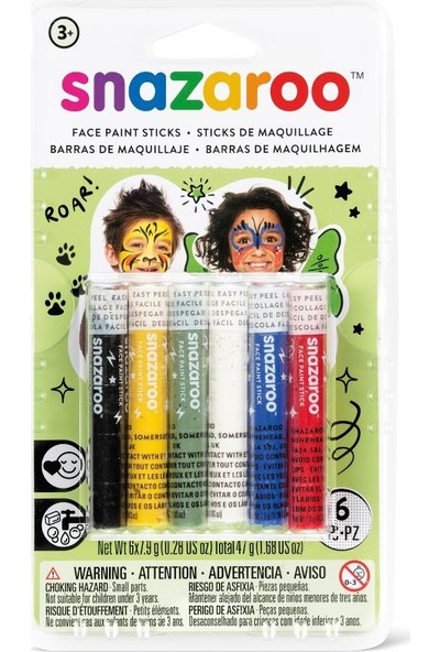 Snazaroo Yüz Boyama Kalemi 6'lı