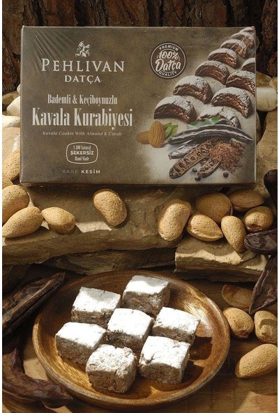 Pehlivan Datça Bademli Keçiboynuzlu Kavala Kurabiyesi - 200 gr Pehlivan Datça Bademli Keçiboynuzlu Kavala Kurabiyesi - 200 gr
