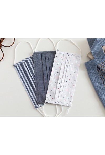 English Home Smooth Lıfe Pamuk Maske 9,5X18 cm Açık Mavi English Home Smooth Lıfe Pamuk Maske 9,5X18 cm Açık Mavi