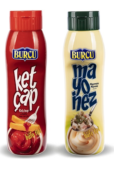 Burcu Büfe Tipi Mayonez 550 gr + Ketçap 650 gr Set Burcu Büfe Tipi Mayonez 550 gr + Ketçap 650 gr Set