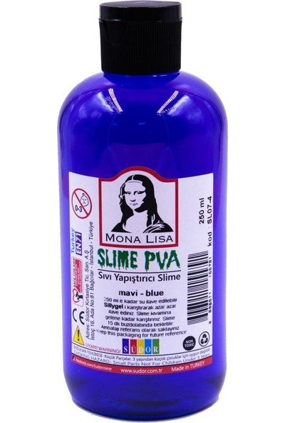 Südor Monalisa Slime 250 ml Mixartcolors Mavi Südor Monalisa Slime 250 ml Mixartcolors Mavi