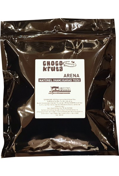 ARENA Natürel Ham Kakao Tozu (Ghana) (500 Gr.) ARENA Natürel Ham Kakao Tozu (Ghana) (500 Gr.)