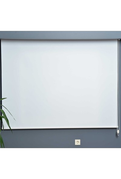 Halim Perdesan Düz Polyester Stor Perde Beyaz St-20 Halim Perdesan Düz Polyester Stor Perde Beyaz St-20