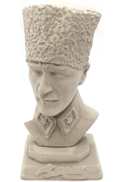 Hediye Bankası Mustafa Kemal Atatürk Büst Beton Heykel 17 cm Hediye Bankası Mustafa Kemal Atatürk Büst Beton Heykel 17 cm