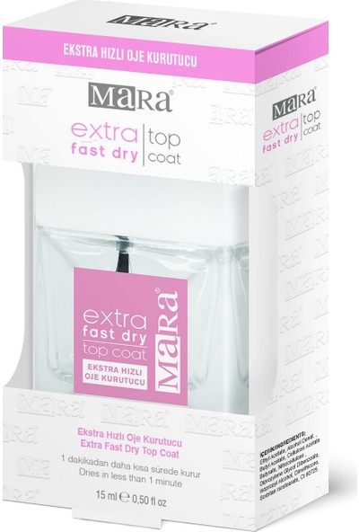 Mara Ekstra Hızlı Oje Kurutucu Üst Kaplama 15ML
