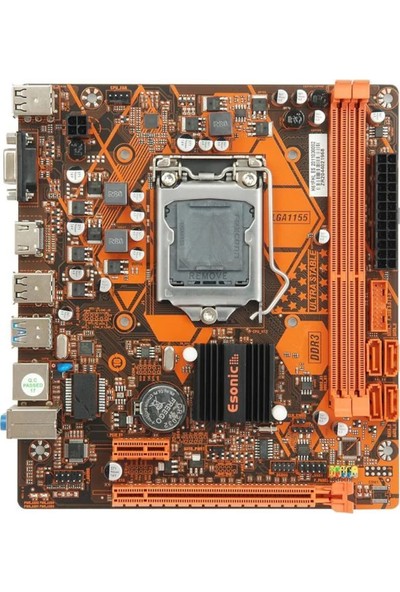Esonic H61FHL Intel H61 1333MHZ Ddr3 Soket 1155PIN Matx Anakart Esonic H61FHL Intel H61 1333MHZ Ddr3 Soket 1155PIN Matx Anakart