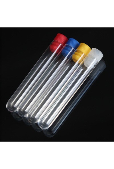 4 As Depo Kapaklı Plastik Deney Tüpü 16 x 100 mm 12'li 4 As Depo Kapaklı Plastik Deney Tüpü 16 x 100 mm 12'li