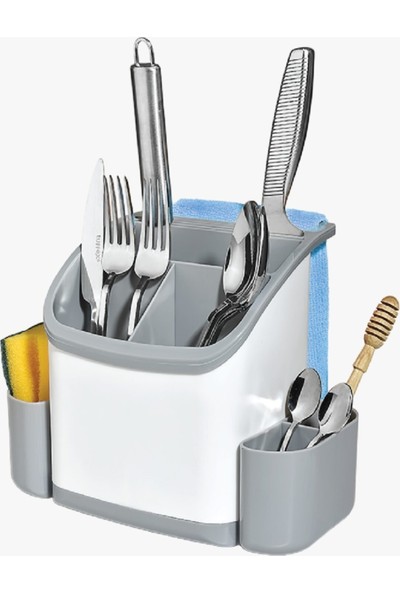 İstesende Tezgah Üstü Çok Amaçlı Bölmeli Kaşıklık
