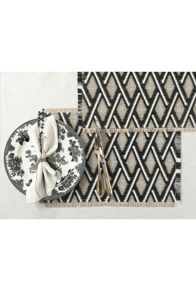 English Home Natural Polipropilen 2'li Amerikan Servis 30 x 45 cm Bej