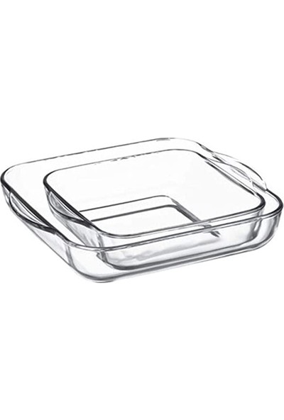 Paşabahçe 2 Li Borcam Kare Tepsi Paşabahçe 2 Li Borcam Kare Tepsi