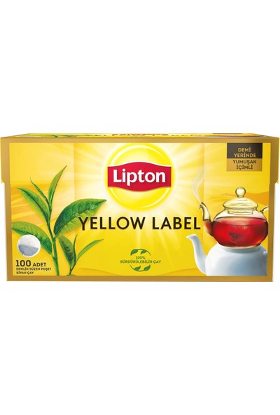 Lipton Yellow Label Demlik Poşet Çay 100 x 3,2 Gr. Onaltılı Set Lipton Yellow Label Demlik Poşet Çay 100 x 3,2 Gr. Onaltılı Set