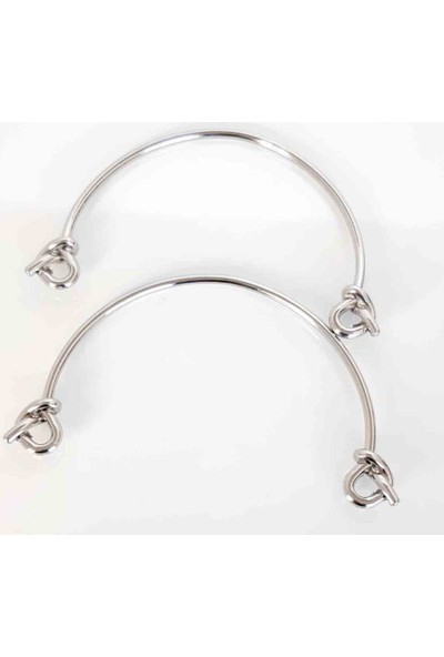 Angel Çanta Aksesuar Ucu Burgu Model Gümüş Renk Metal Çanta Sapı